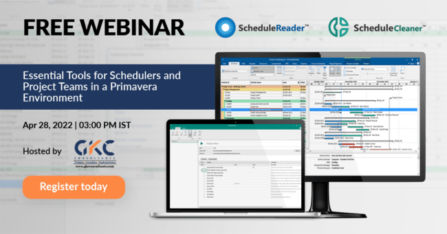 Webinar: Essential Tools for Schedulers and Project Teams in Primavera Environment