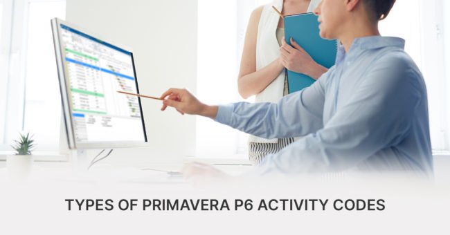 Types of Primavera P6 Activity Codes