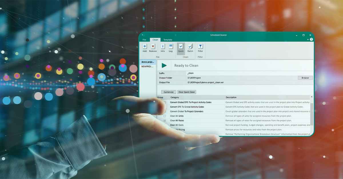 Get Your XER ScheduleCleaner Trial